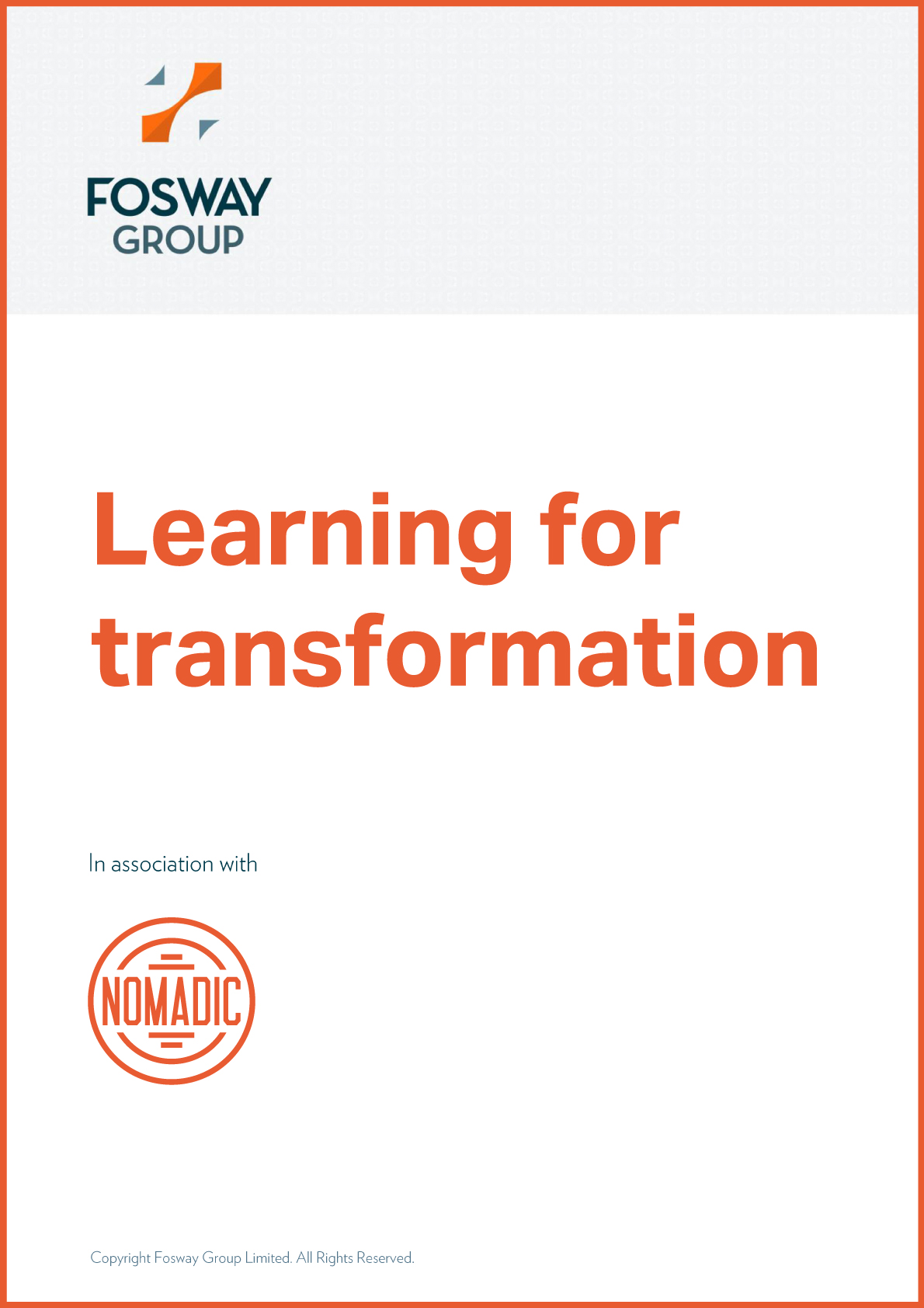 Download the Learning for Transformation report